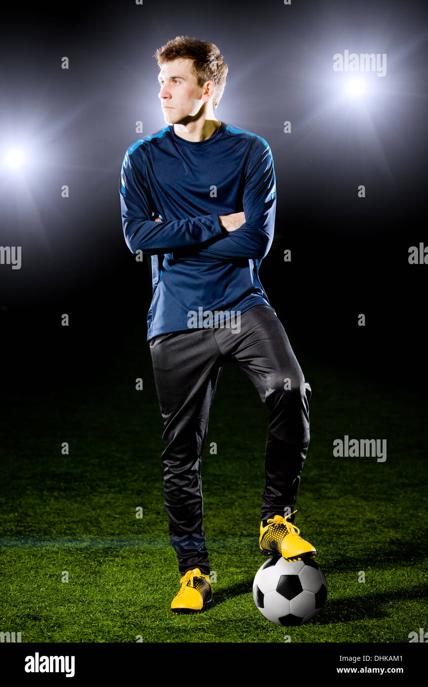 Football field lighting hi-res stock photography and images - Alamy
