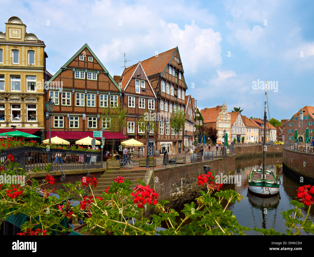 Houses on the Hanseatic port, Stade, Germany Stock Photo - Alamy