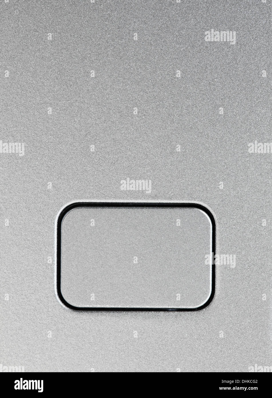 Empty Silver push button close-up Stock Photo - Alamy