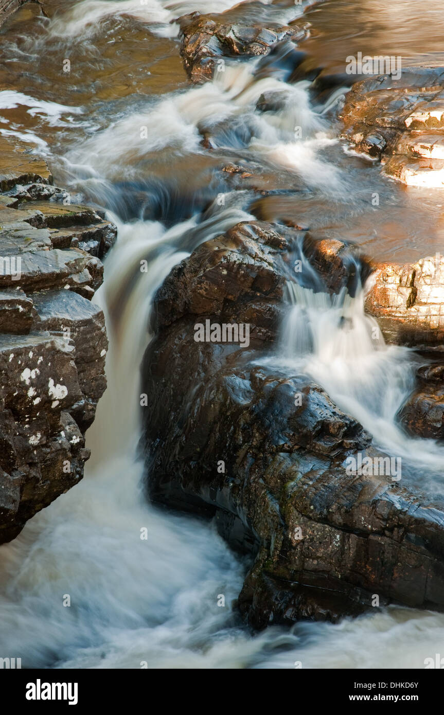 Water cascading over rocks at Black Water Stock Photo - Alamy
