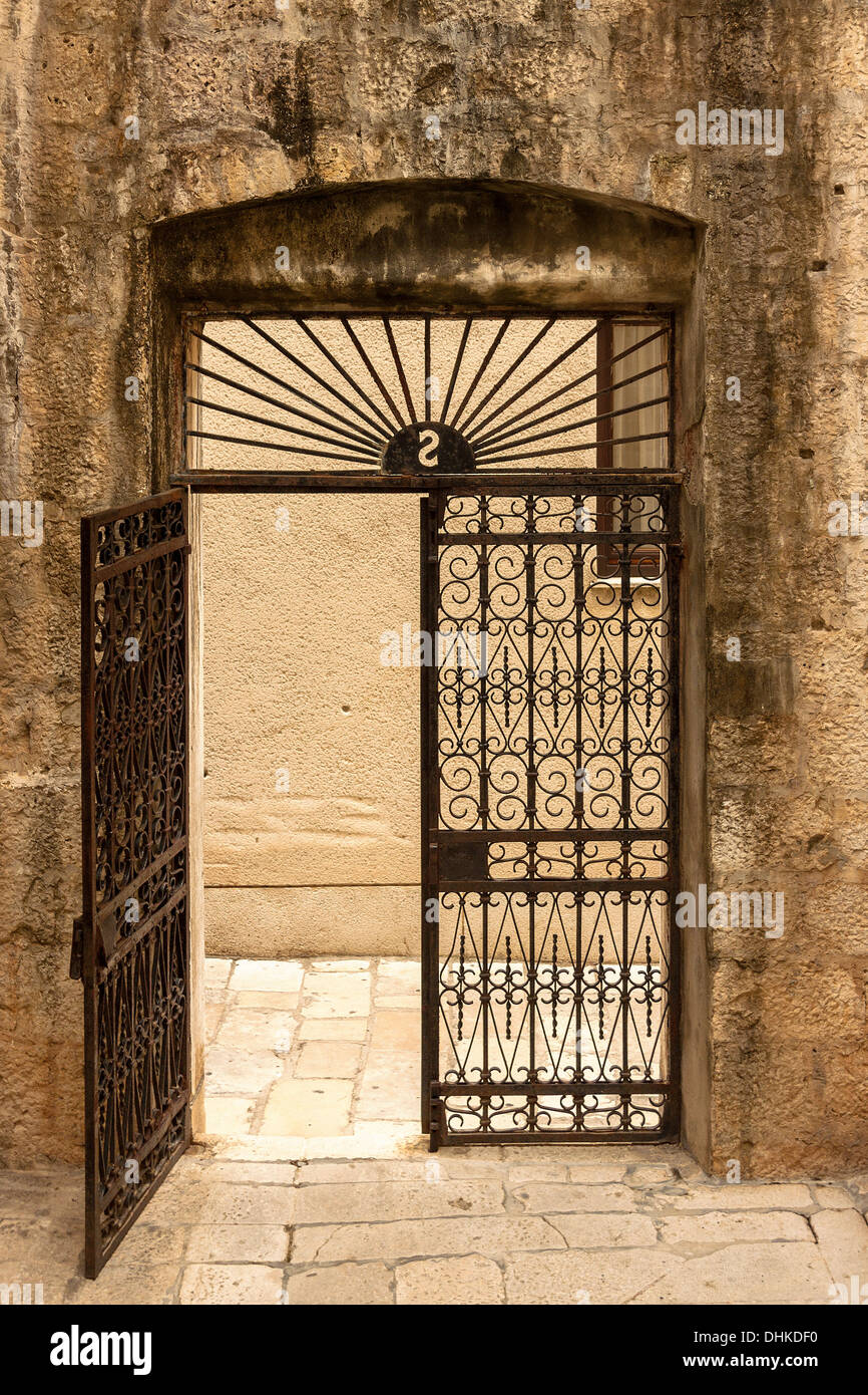 Opened iron gate hi-res stock photography and images - Alamy
