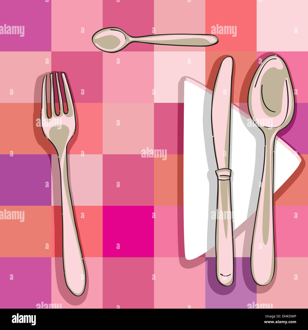 Cartoon cutlery hi-res stock photography and images - Alamy