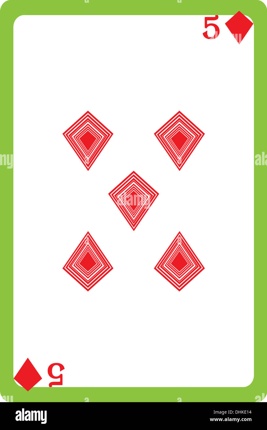 five of diamonds Stock Photo - Alamy