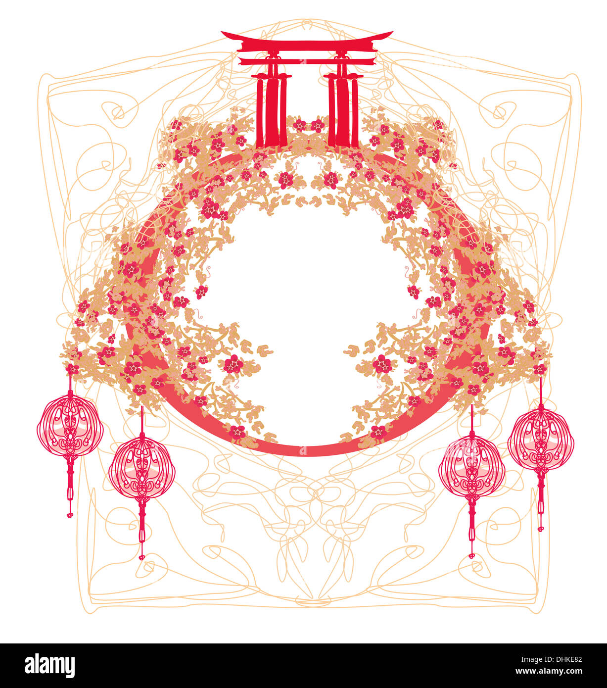 Chinese Mid Autumn festival and New year design element Stock Photo - Alamy