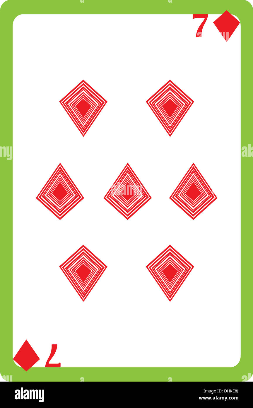 seven of diamonds Stock Photo - Alamy
