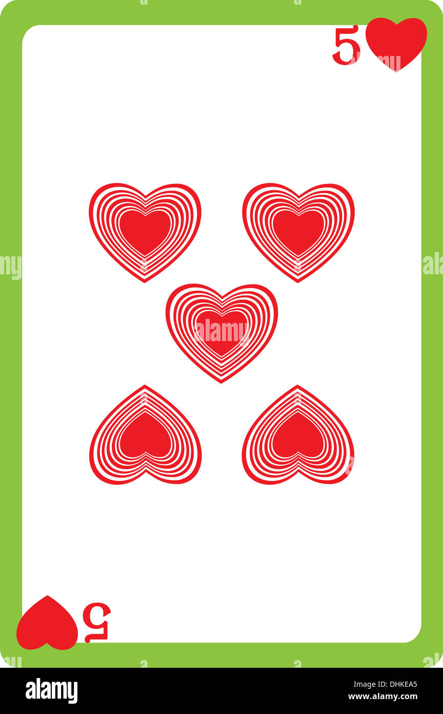 Five of hearts hi-res stock photography and images - Alamy