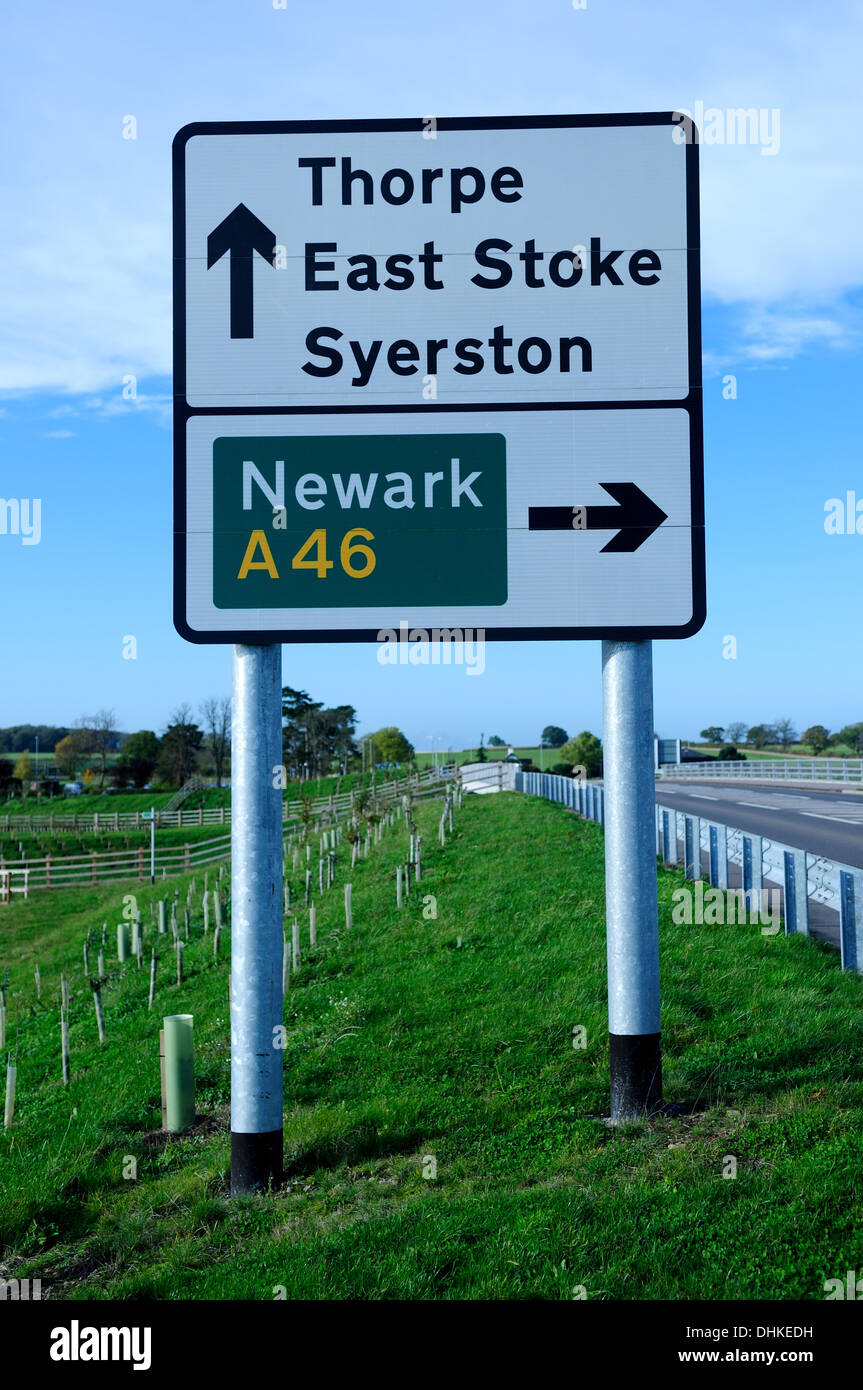 British Road Signs In England,UK Stock Photo - Alamy