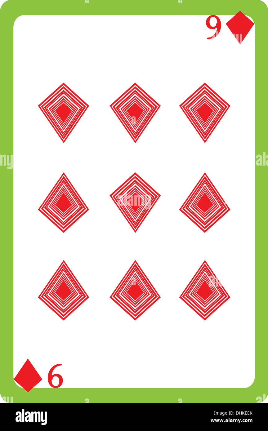 Nine of diamonds hi-res stock photography and images - Alamy