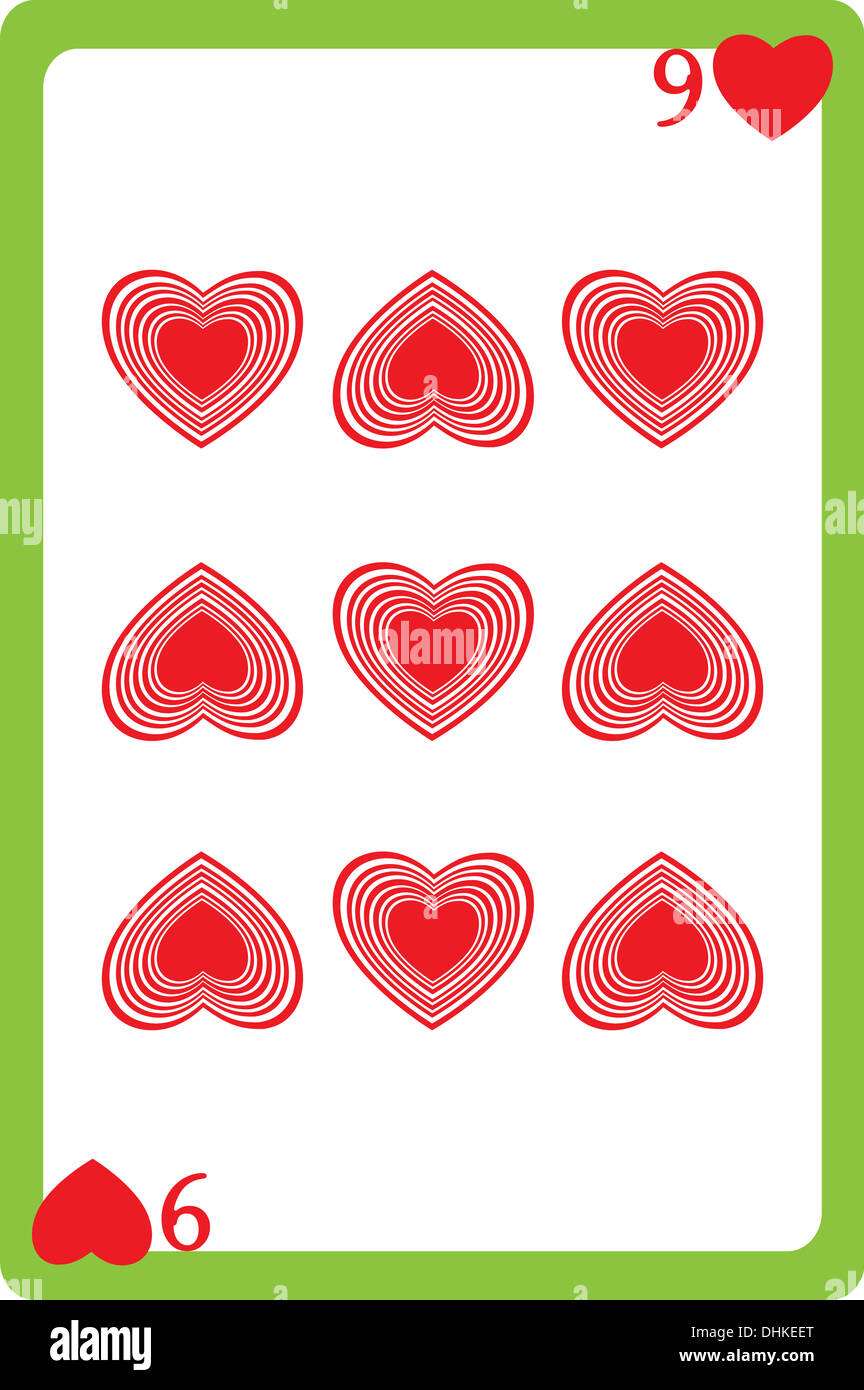 Nine of hearts hi-res stock photography and images - Alamy
