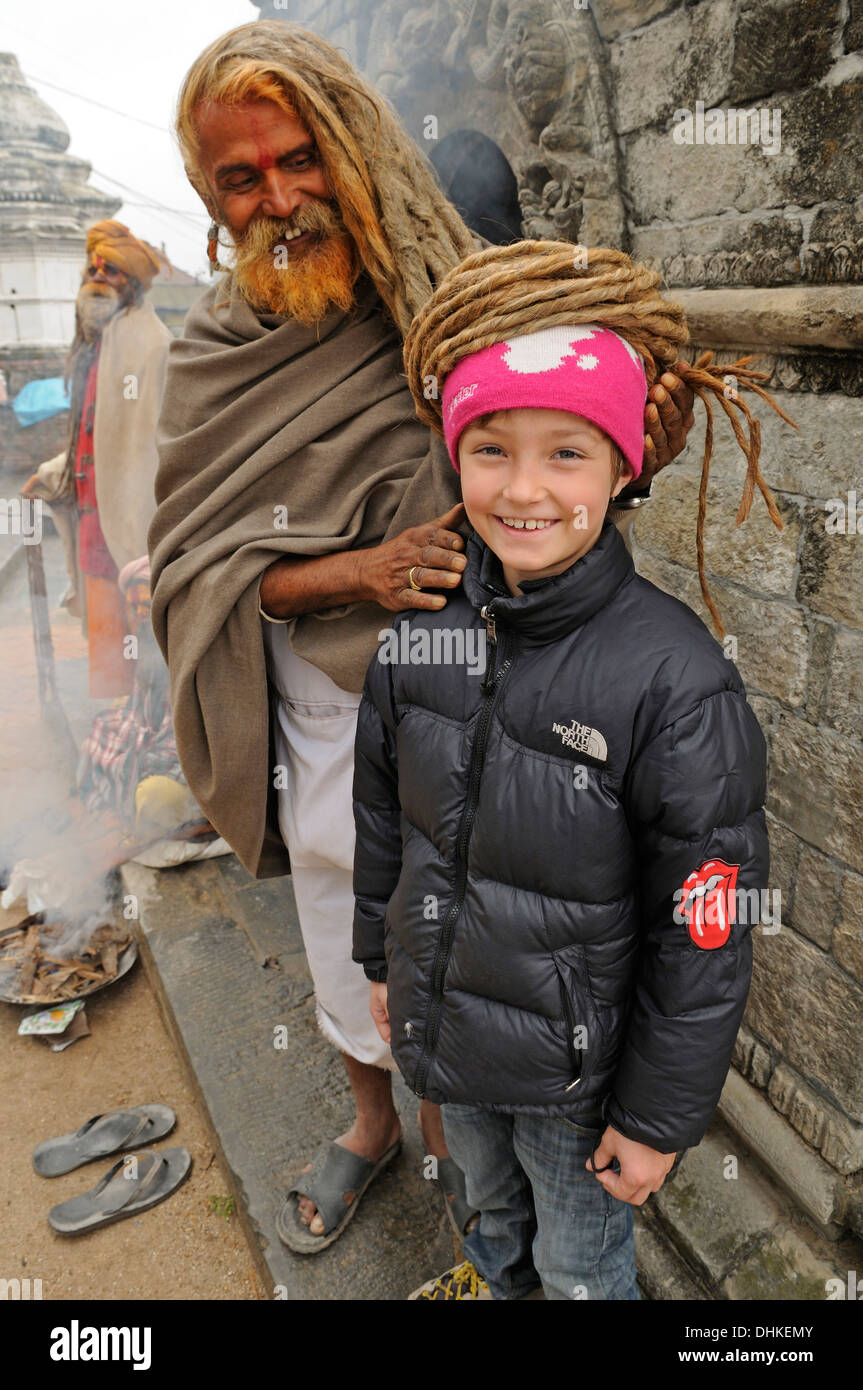 Sadhu child hi-res stock photography and images - Alamy