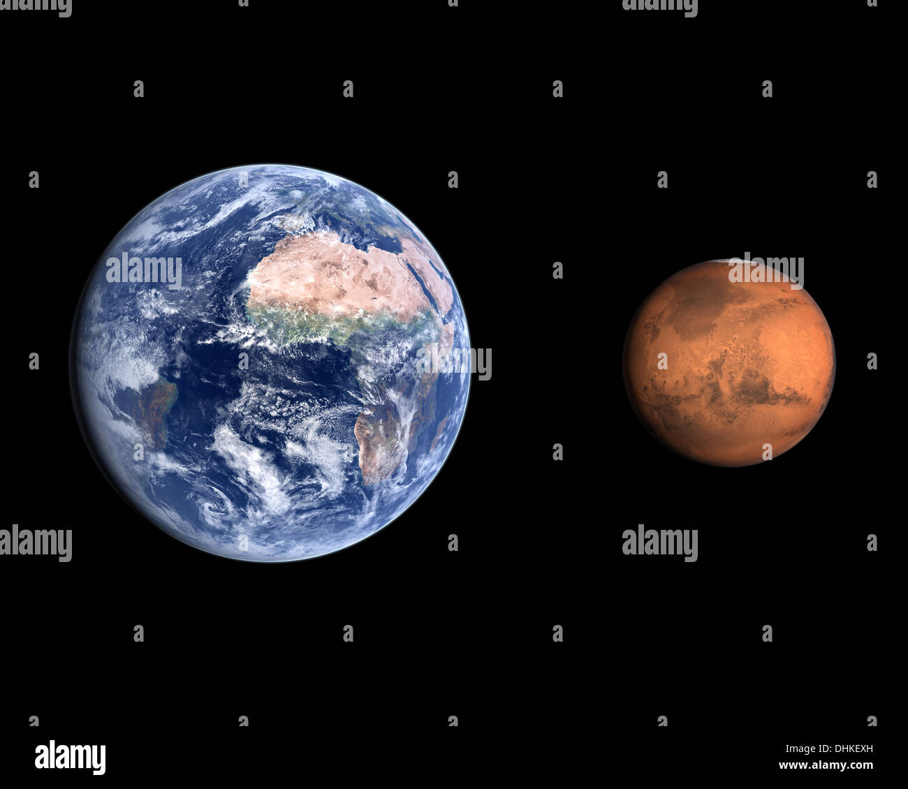 Earth And Mars Size