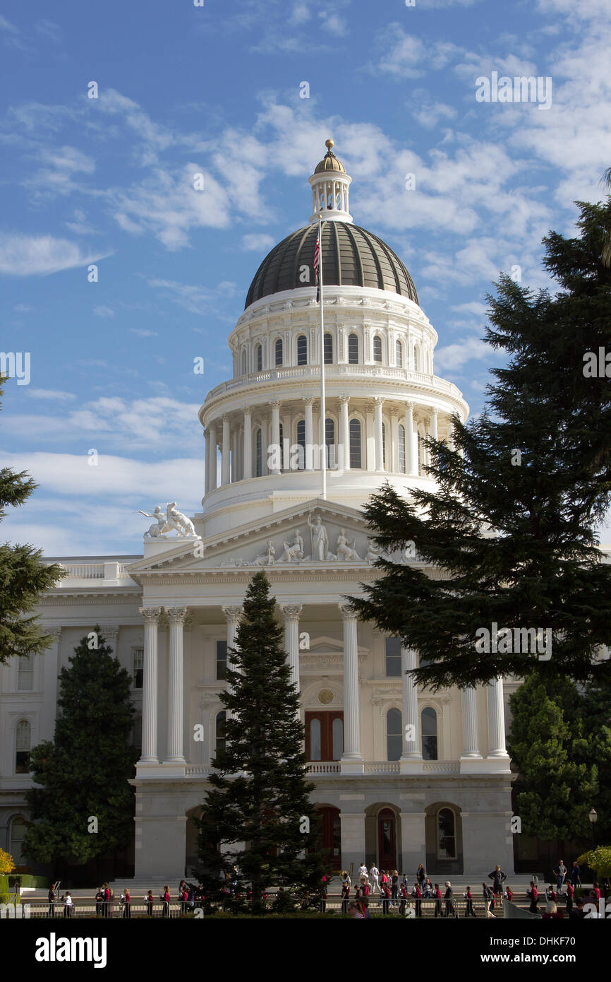 California State Capitol Building on a beautiful blue sky day Stock ...