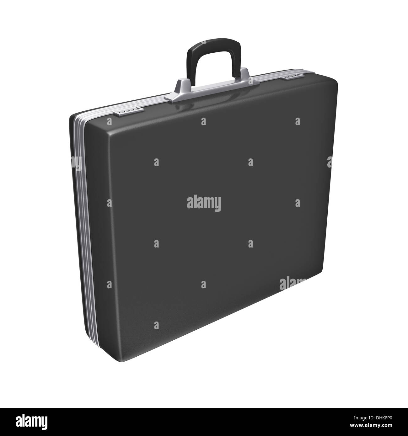 Black case - isolated on white background. 3d rendering Stock Photo - Alamy