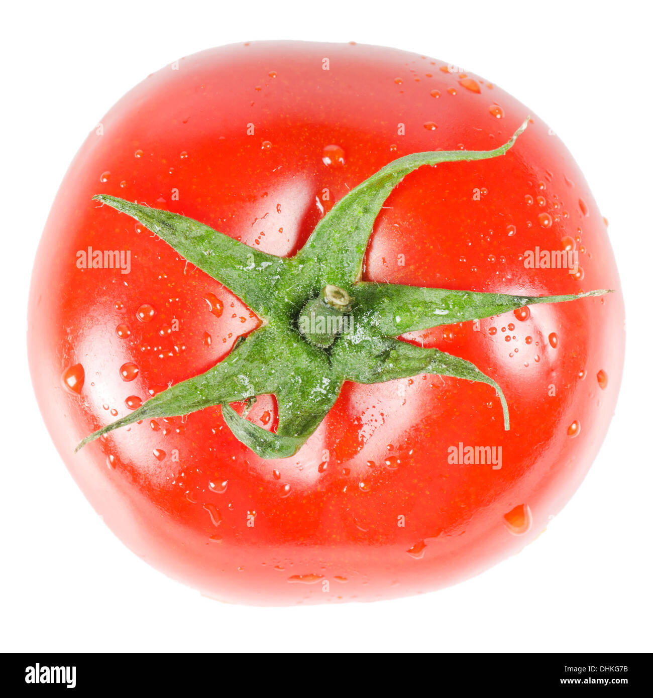 Red fresh tomato isolated on white Stock Photo - Alamy