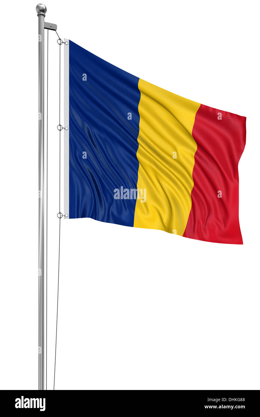 3D Romanian flag Stock Photo - Alamy