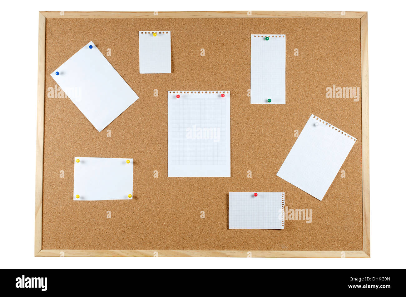Thumb tack bulletin board Cut Out Stock Images & Pictures - Alamy