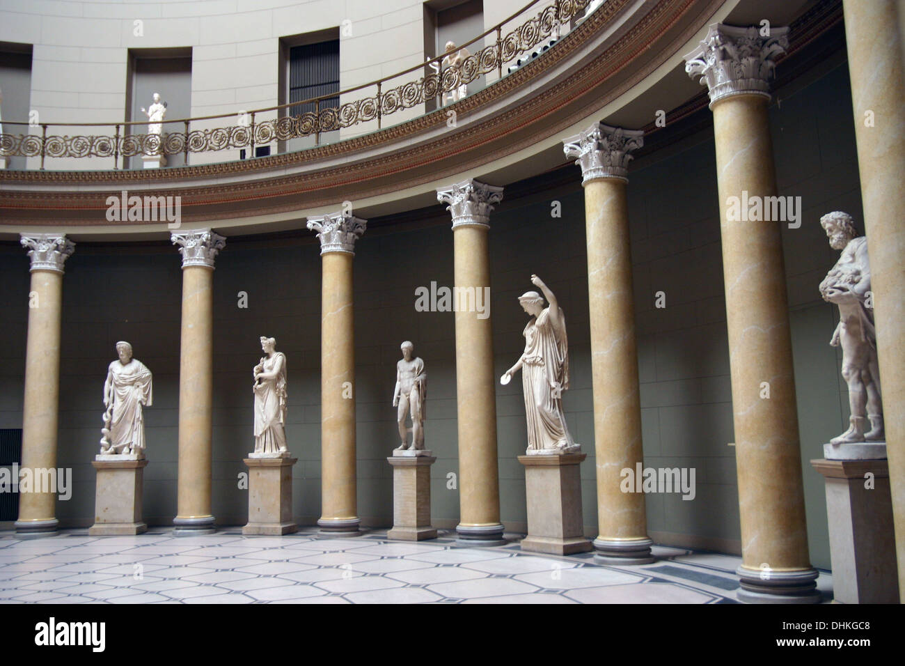 Sculptures in the atrium of the Altes Museum on Museumsinsel (Museum ...