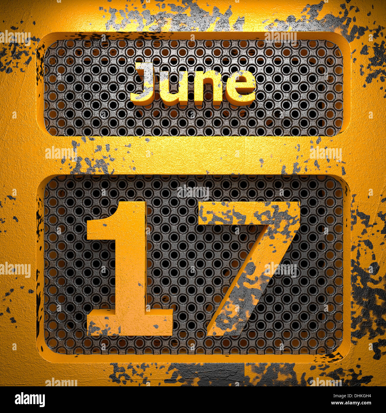 june 17 of painted steel Stock Photo - Alamy