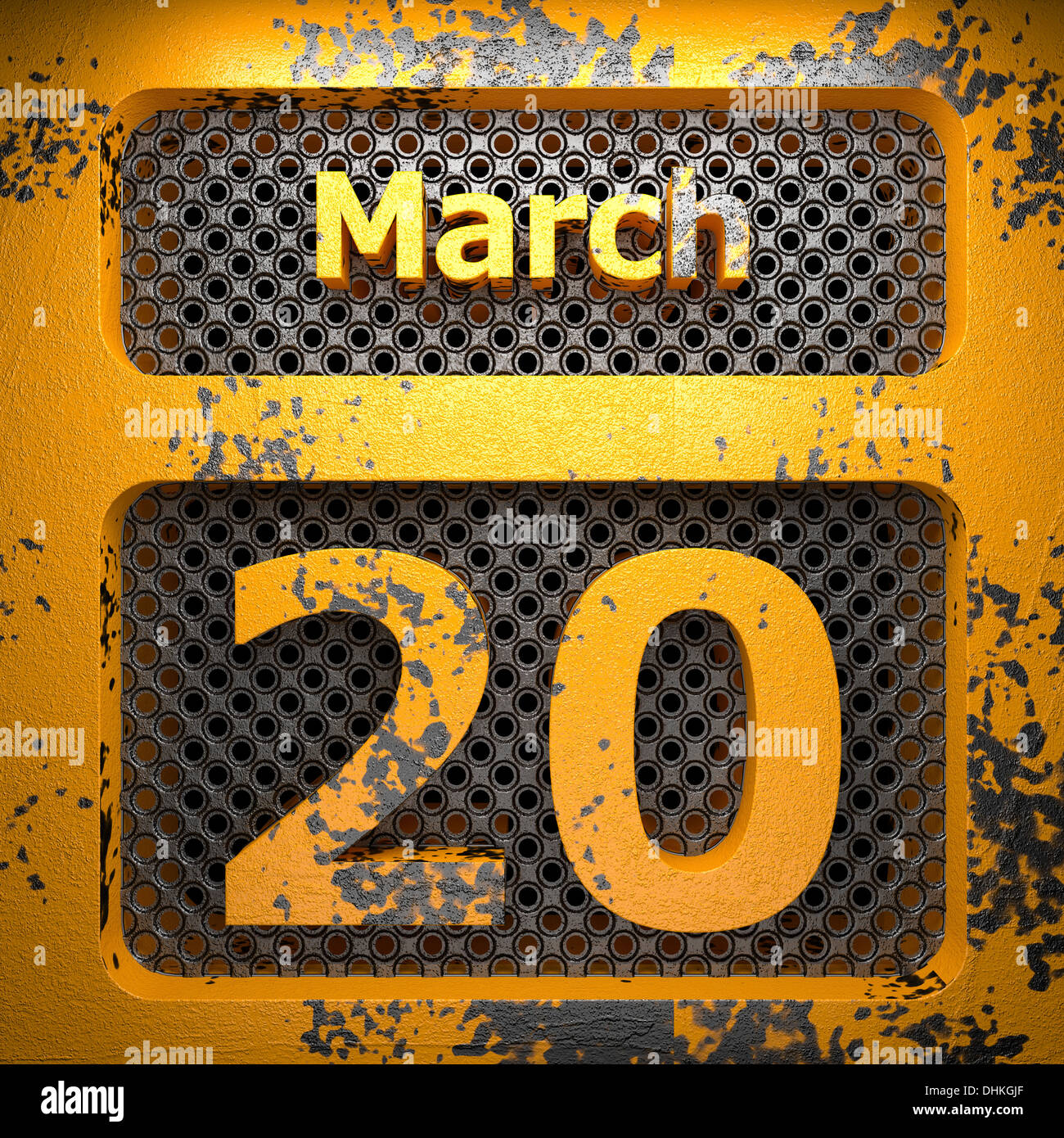 march 20 of painted steel Stock Photo - Alamy