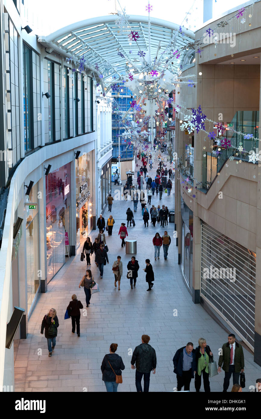 Inside the Trinity shopping centre, Leeds, West Yorkshire Stock Photo ...