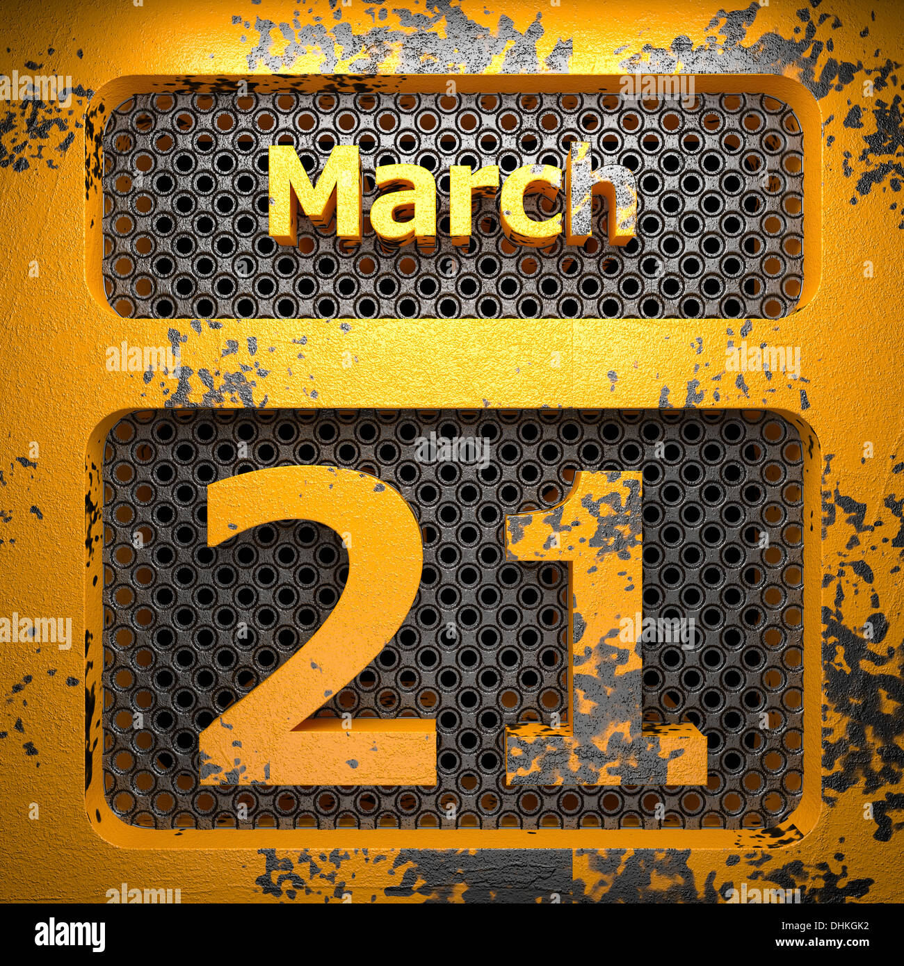 march 21 of painted steel Stock Photo - Alamy