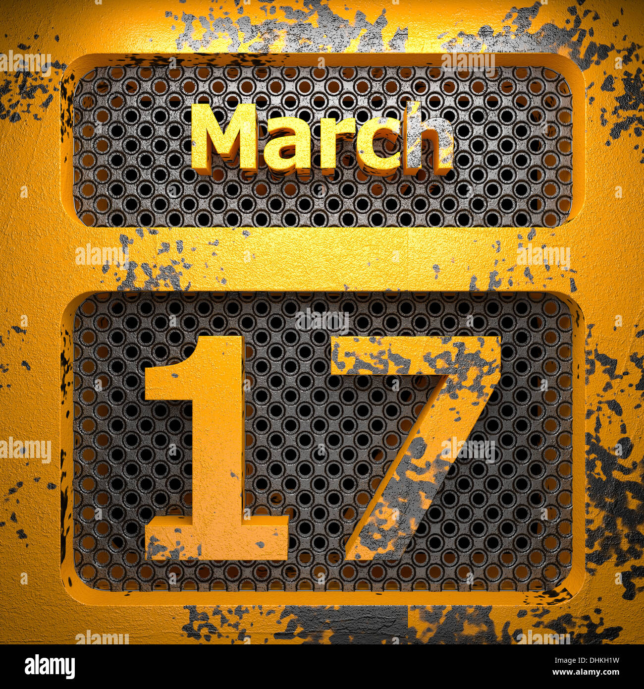 march 17 of painted steel Stock Photo - Alamy