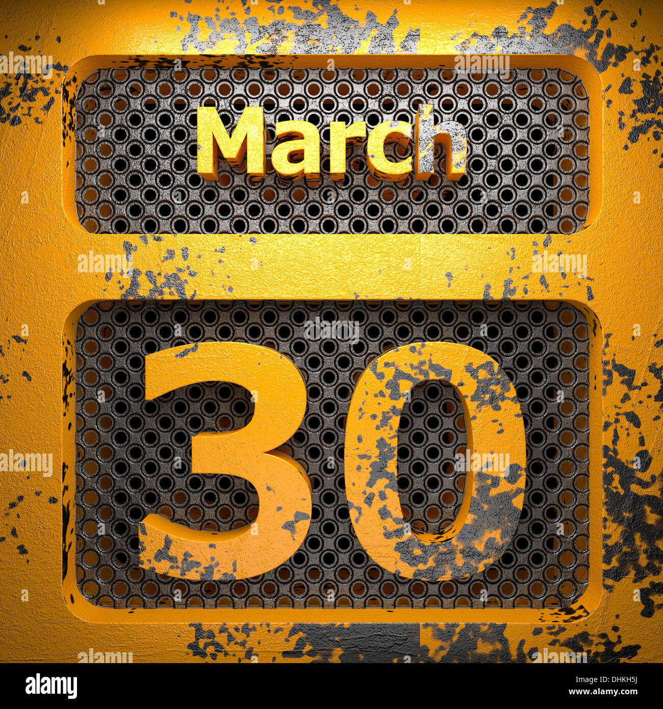 march 30 of painted steel Stock Photo - Alamy