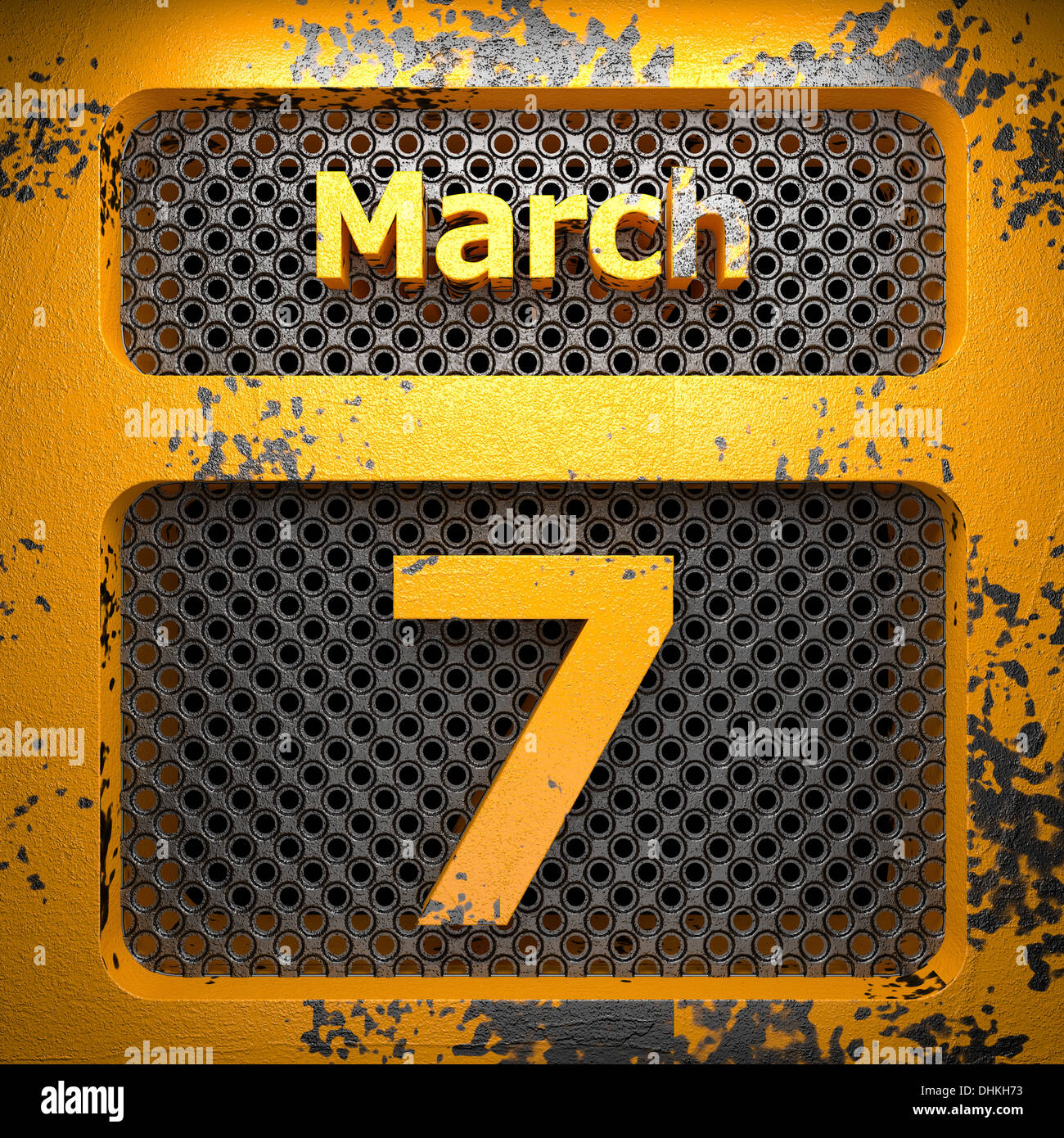 march 7 of painted steel Stock Photo - Alamy