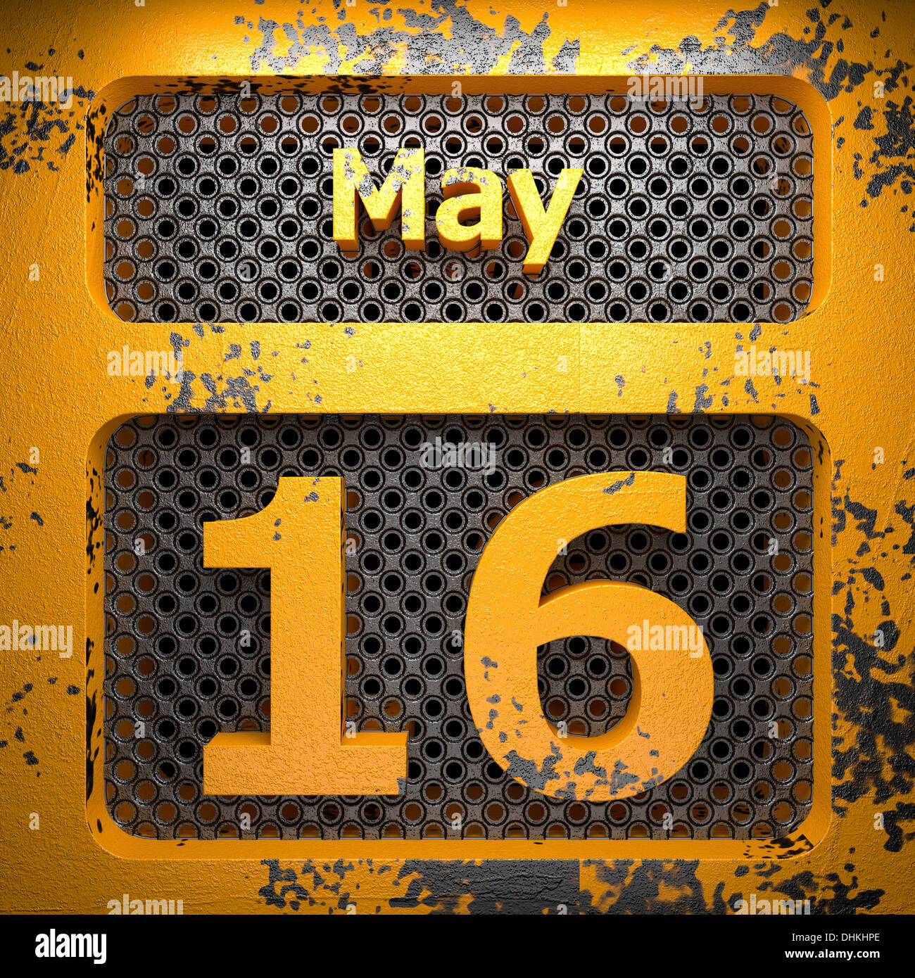 may 16 of painted steel Stock Photo - Alamy