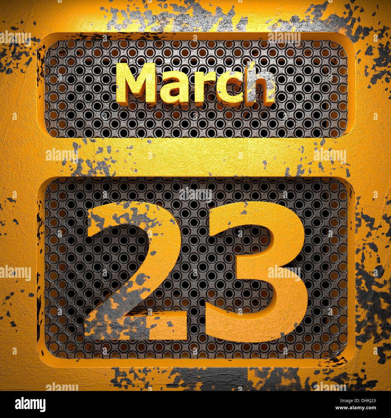 march 23 of painted steel Stock Photo - Alamy