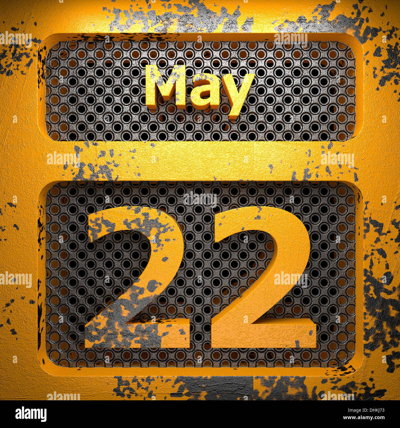 may 22 of painted steel Stock Photo - Alamy