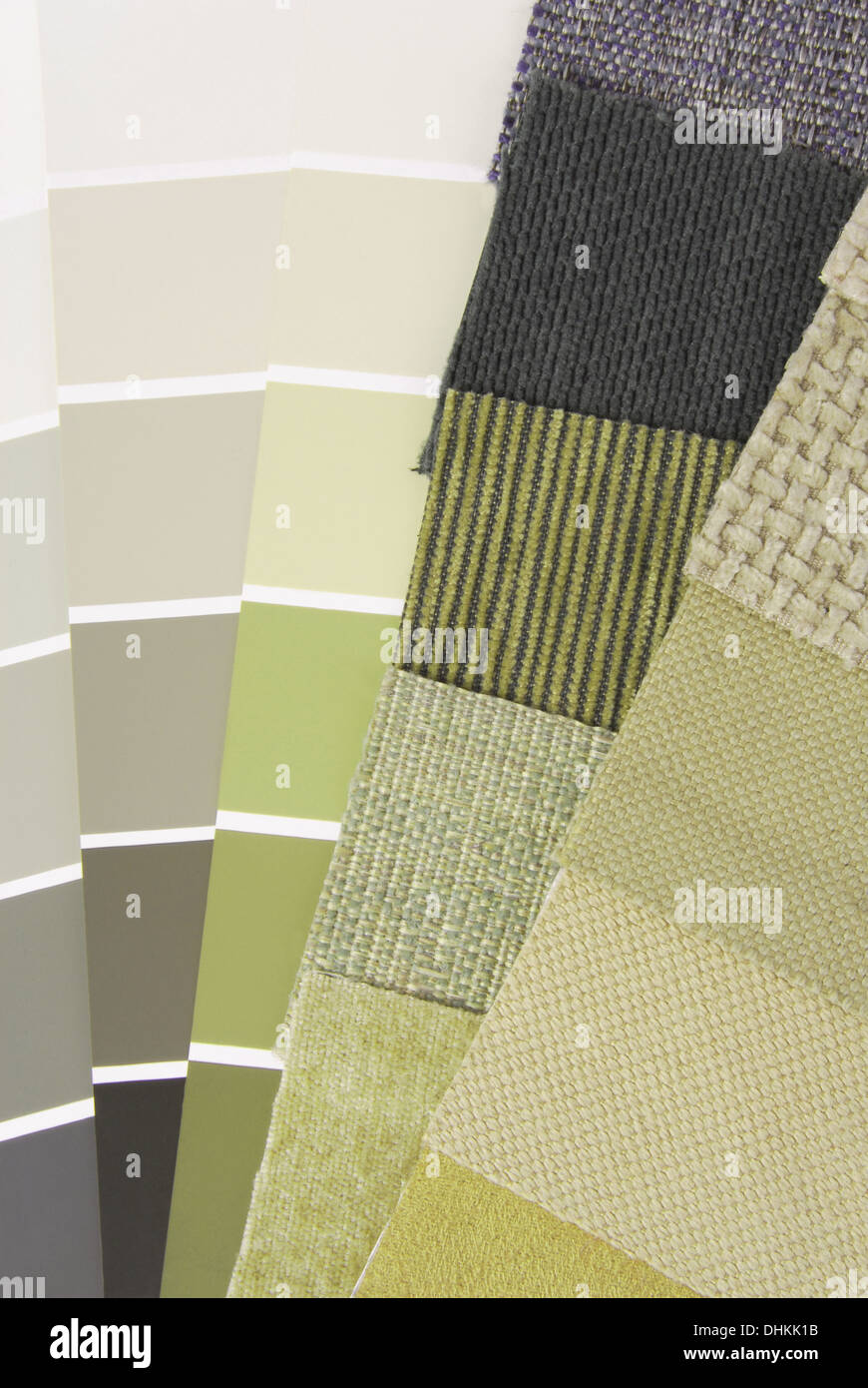 upholstery tapestry color selection for interior Stock Photo - Alamy