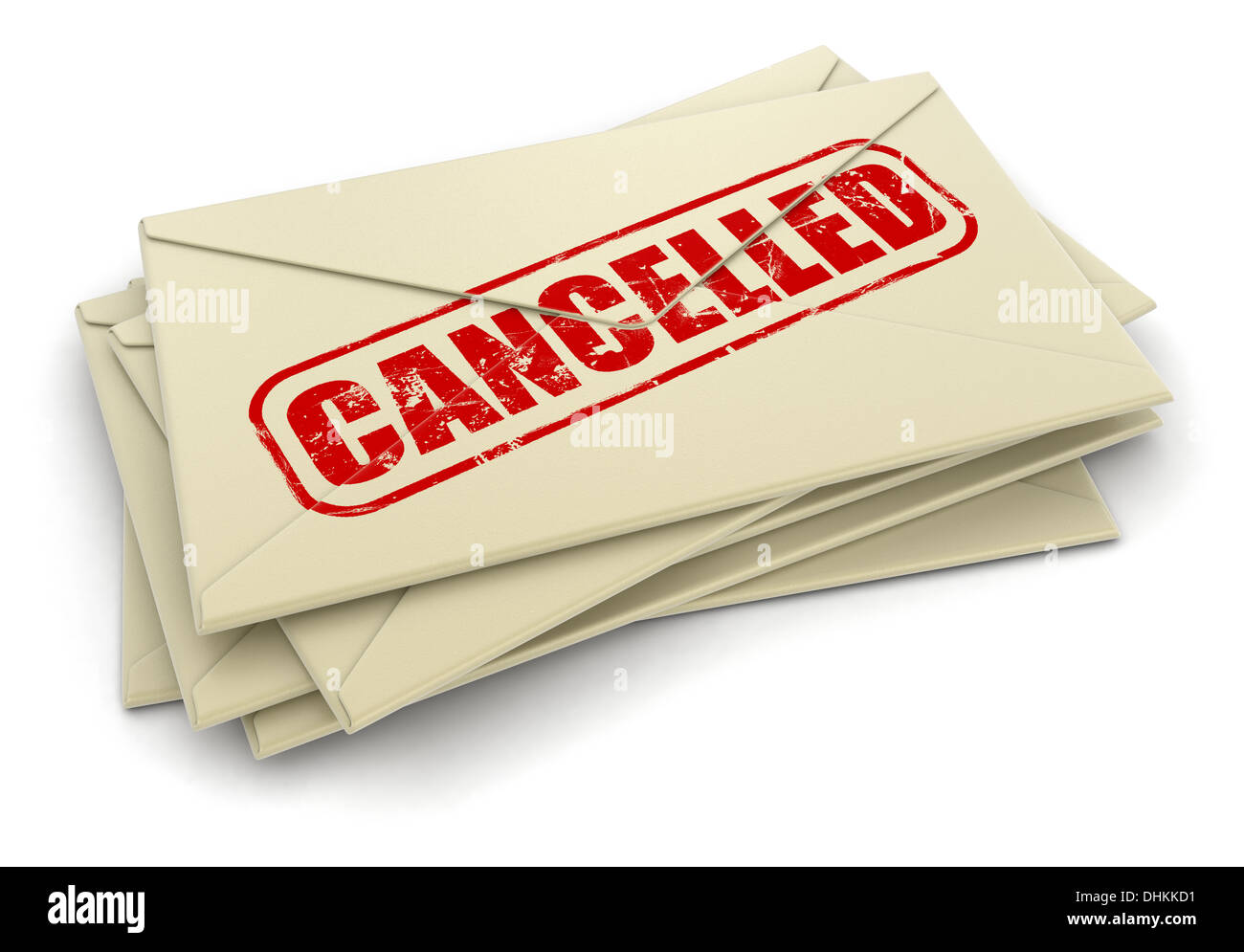 Cancelled letters (clipping path included Stock Photo - Alamy