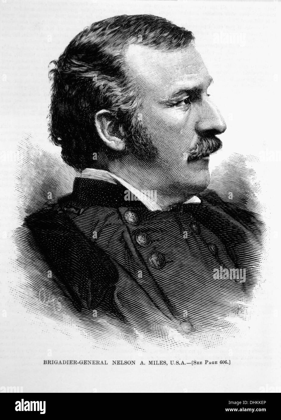 U.S. Brigadier General Nelson A. Miles, Portrait, Harper's Weekly ...