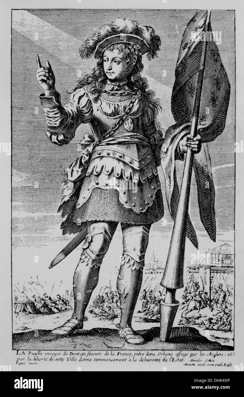 Jeanne d'Arc or Joan of Arc (1412-1431), French Saint and National ...