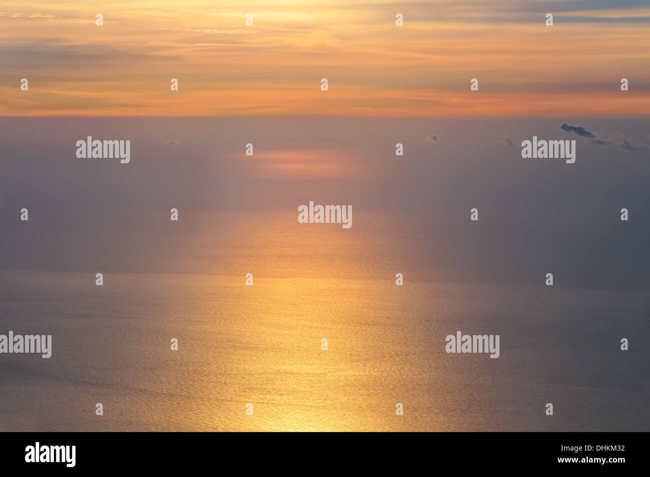 Dawning Sky and Sea on Sunrise morning beautiful Infinity scenery ...