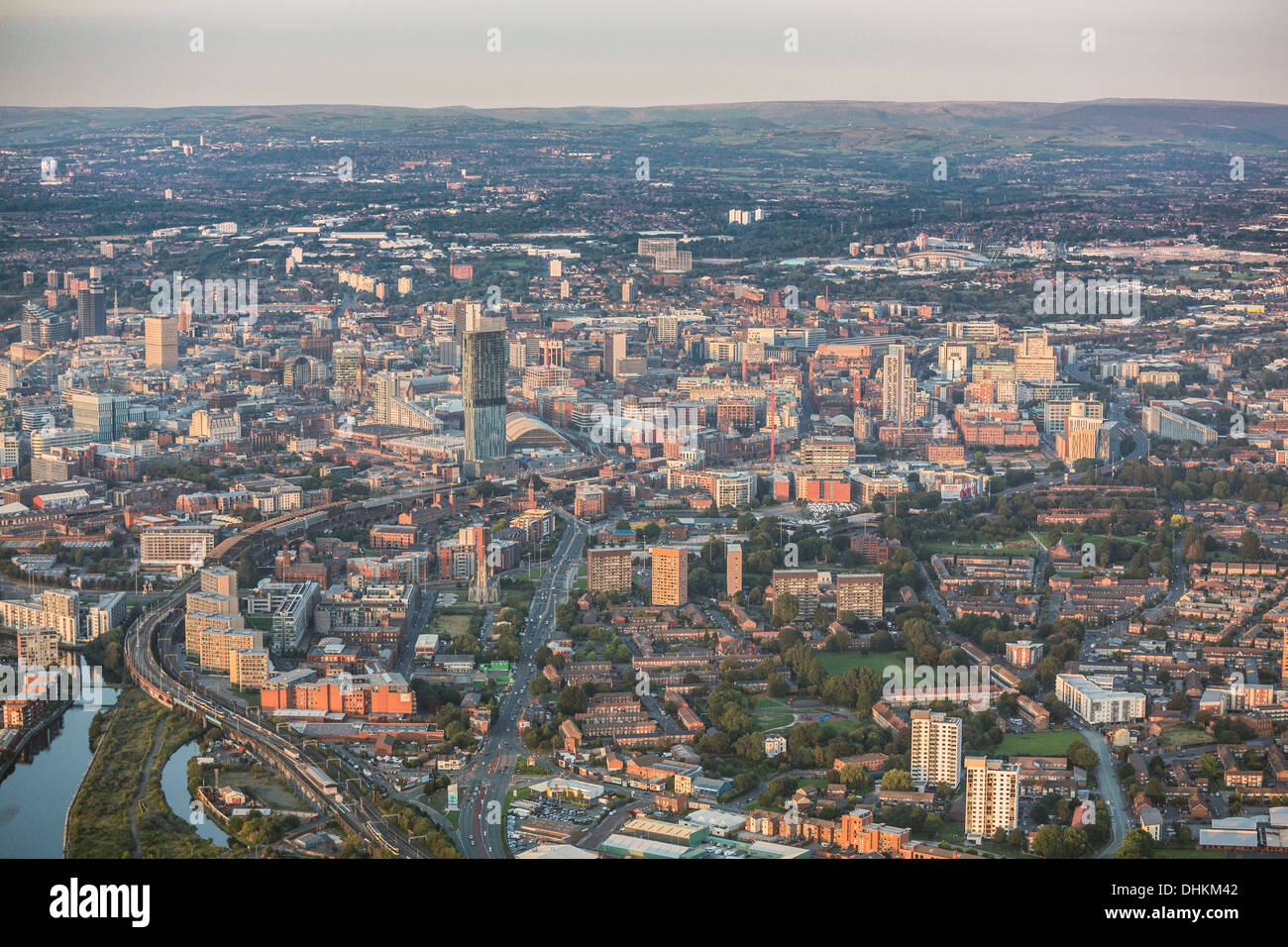 Aerial view of manchester hi-res stock photography and images - Alamy