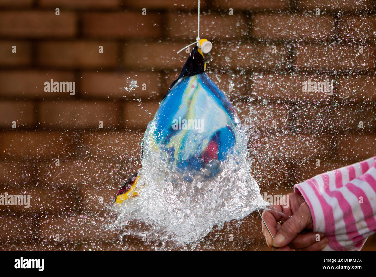 High speed flash of a balloon inside a balloon Stock Photo - Alamy