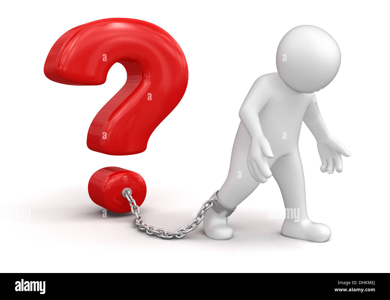 Chain question mark Cut Out Stock Images & Pictures - Alamy