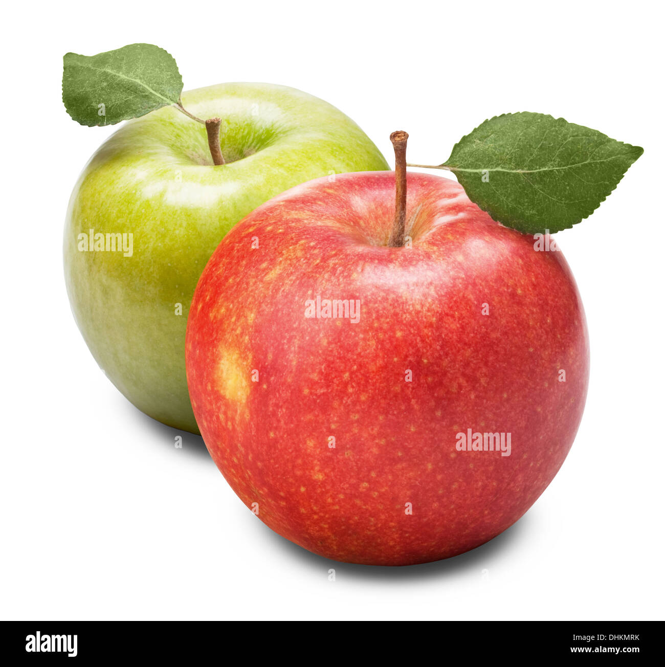 Green and red apple Stock Photo - Alamy