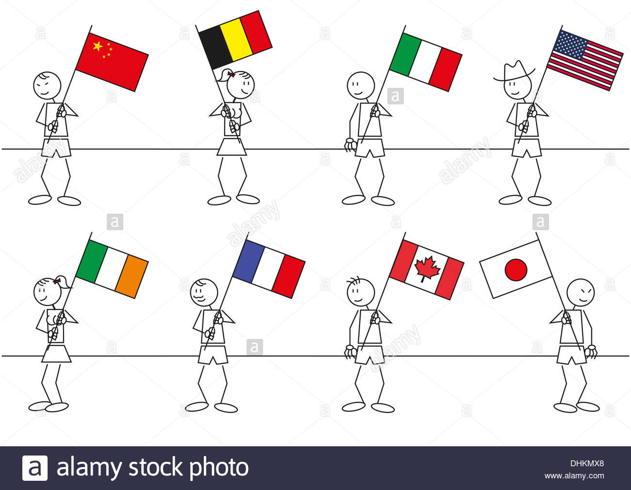 Stick Figure Flag High Resolution Stock Photography and Images - Alamy