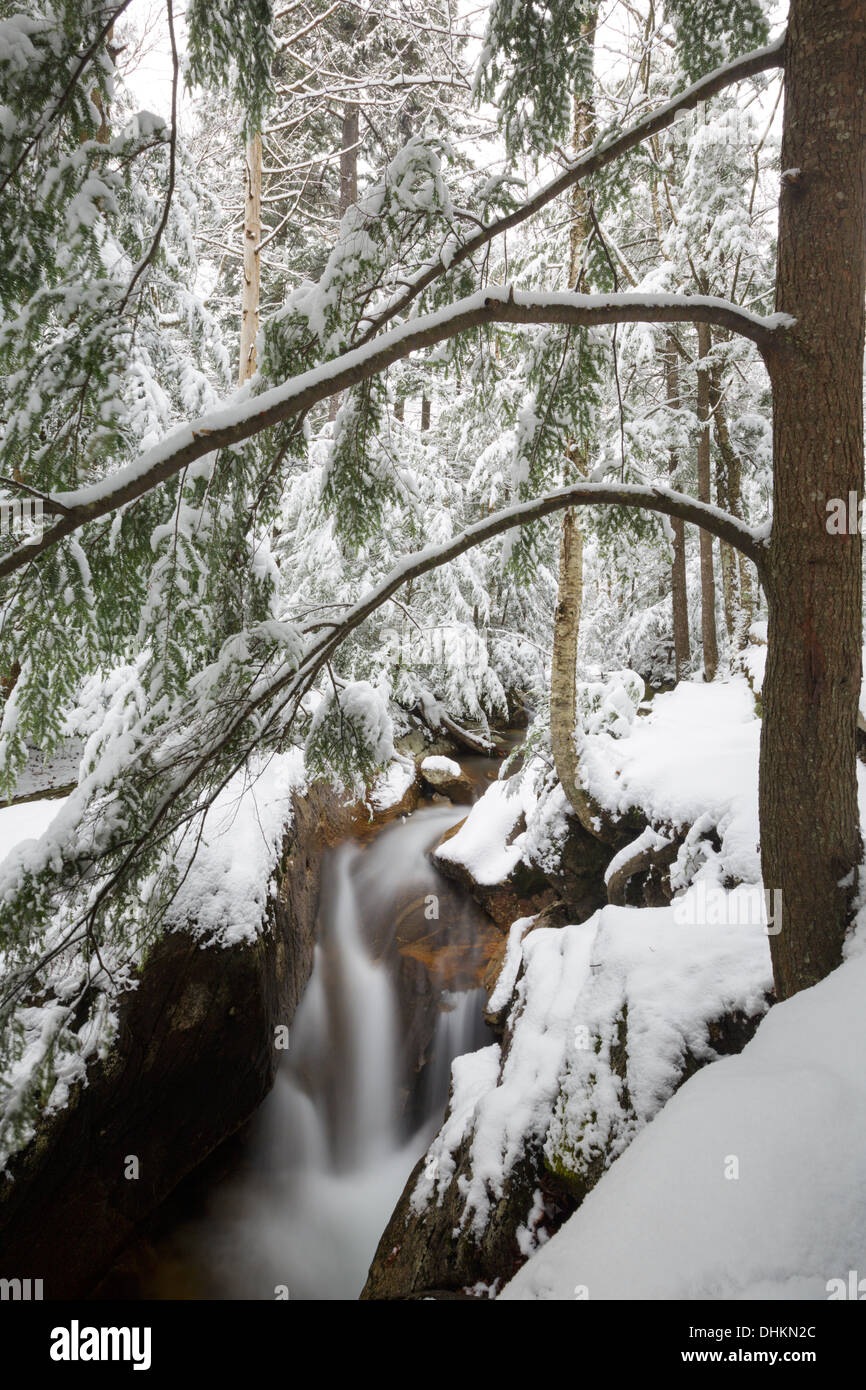 The Pemigewasset River near the "The Basin" viewing area in Lincoln ...
