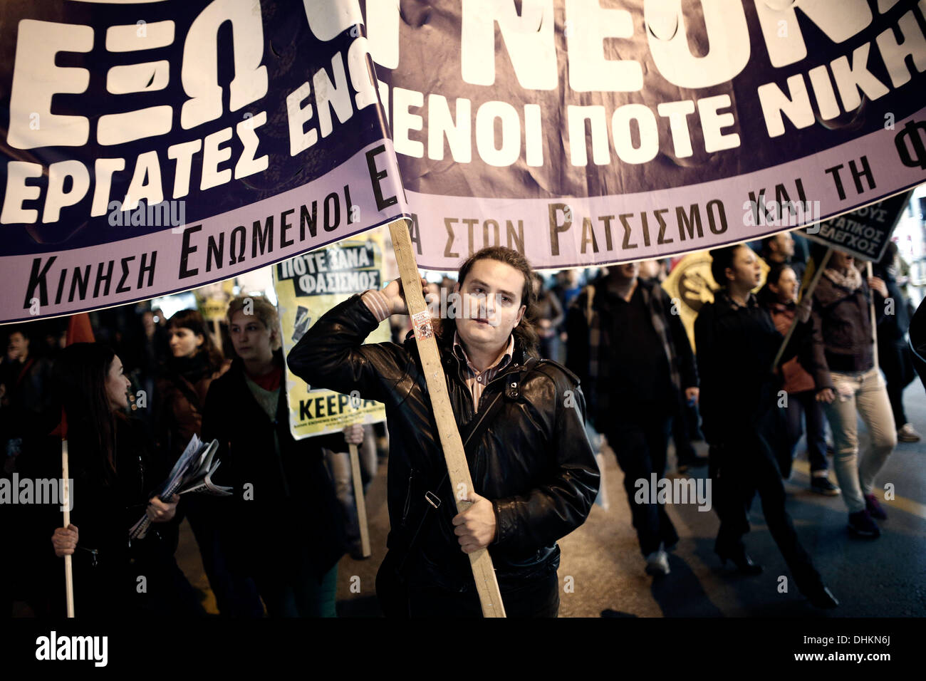 Anti immigrant rally greece hi-res stock photography and images - Alamy