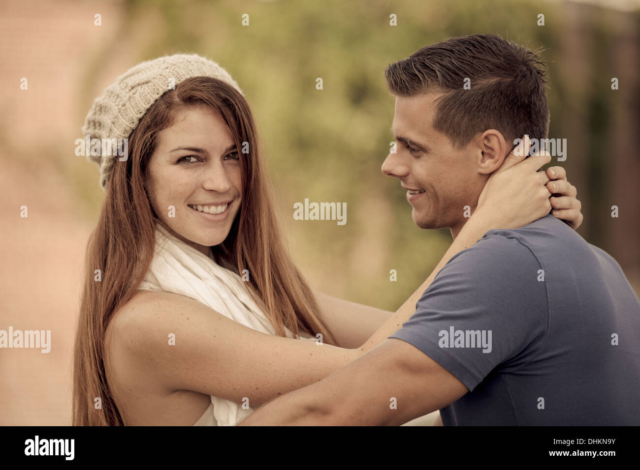 Laughing couple love togetherness hi-res stock photography and images ...