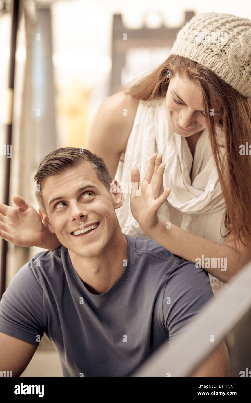 Laughing couple love togetherness hi-res stock photography and images ...