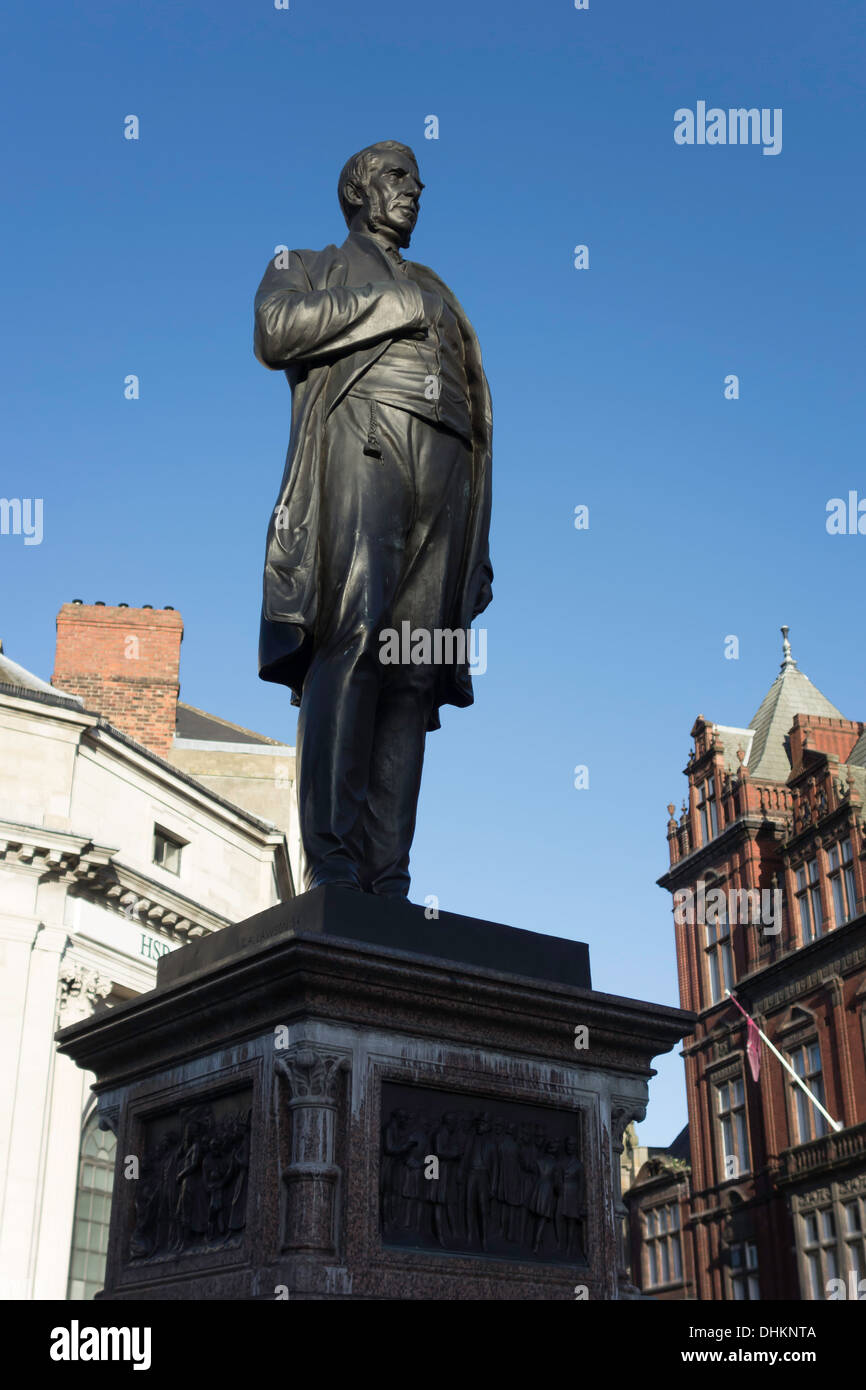 Statue of famous Quaker Industrialist Joseph Pease in High Row ...
