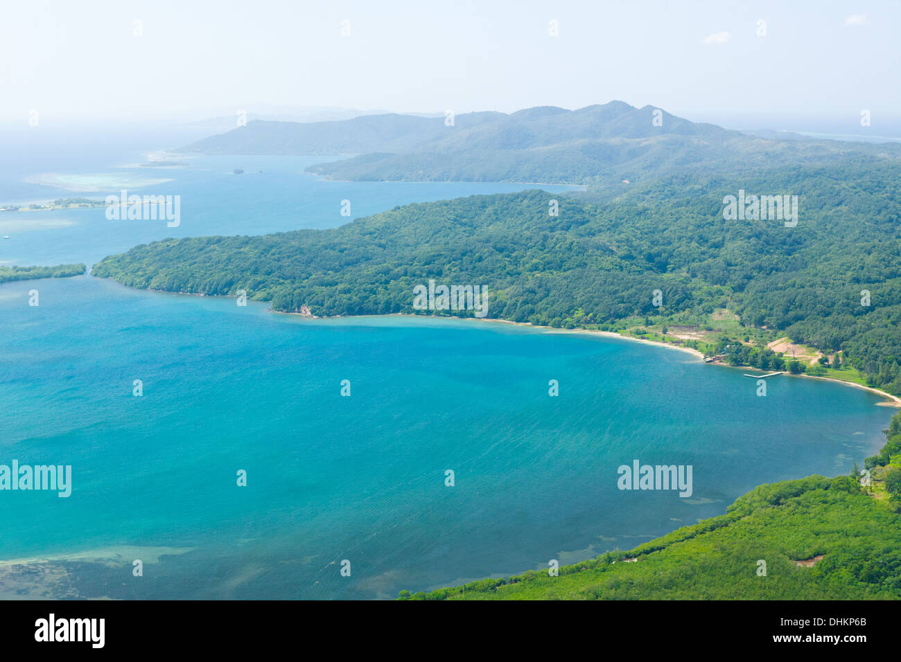 Aerial view roatans old port hi-res stock photography and images - Alamy