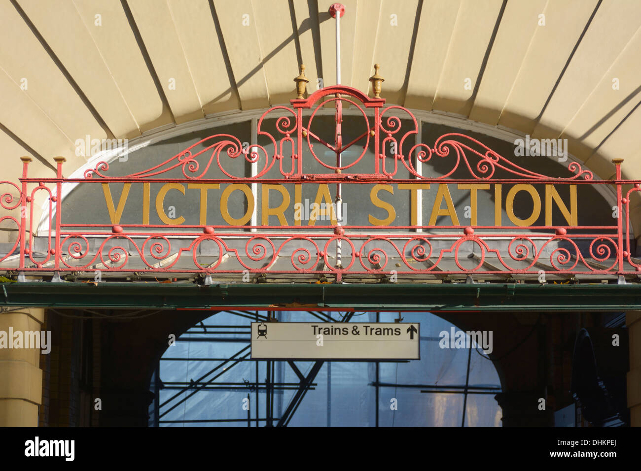 Manchester victoria sign hi-res stock photography and images - Alamy
