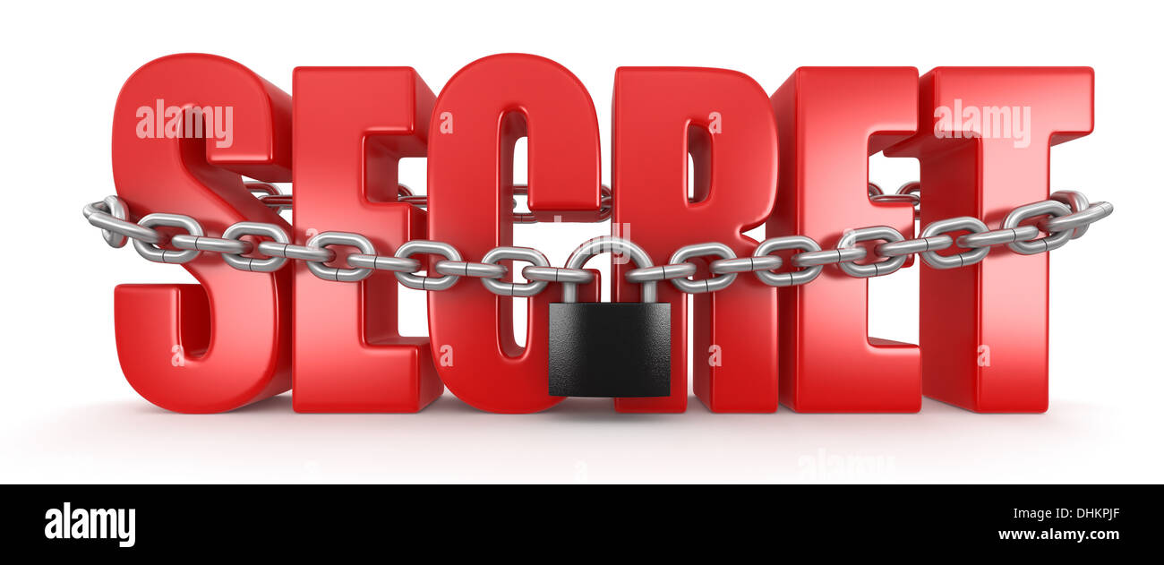 Secret and lock (clipping path included Stock Photo - Alamy