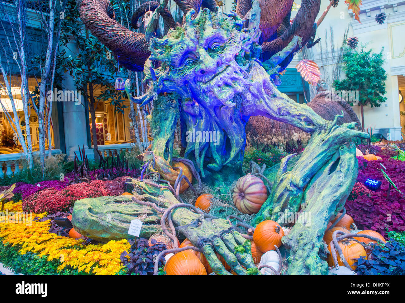 Fall season in Bellagio Hotel Conservatory & Botanical Gardens Stock ...